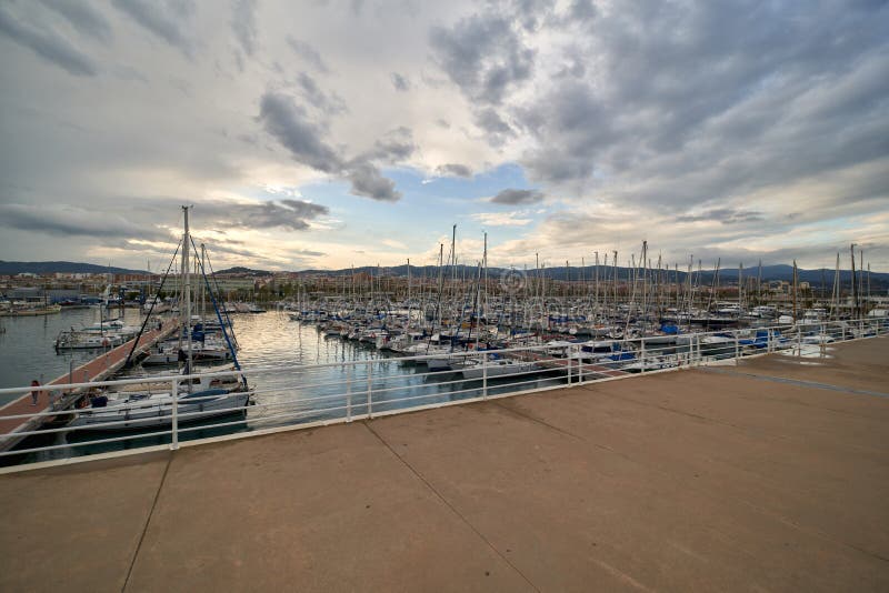 MATARO, SPAIN - MAY 19, 2019: View of Port on a Day. Editorial Stock ...