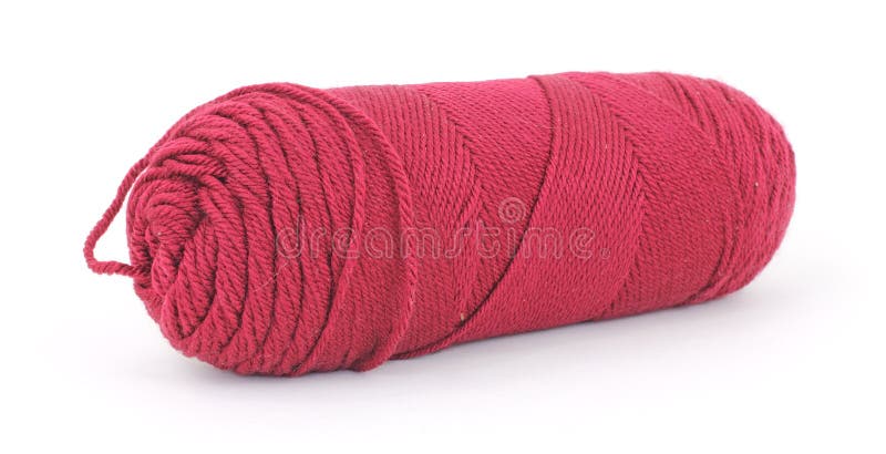 Matassa Di Filato Acrilico Rosso Fotografia Stock - Immagine di ...