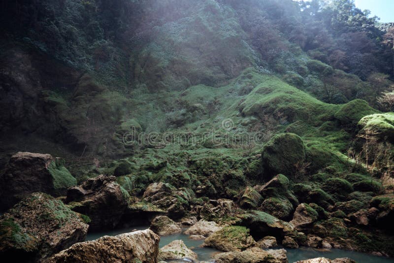 Matayangu waterfall stock image. Image of matayangu - 263706287