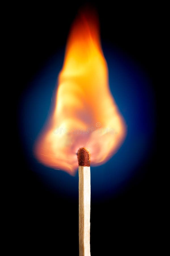 Blue Flame stock photo. Image of flame, element, wooden - 4461984