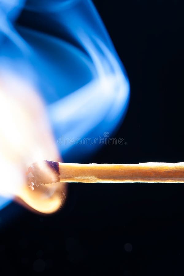 Match aflame stock photo. Image of head, black, burn - 30498338