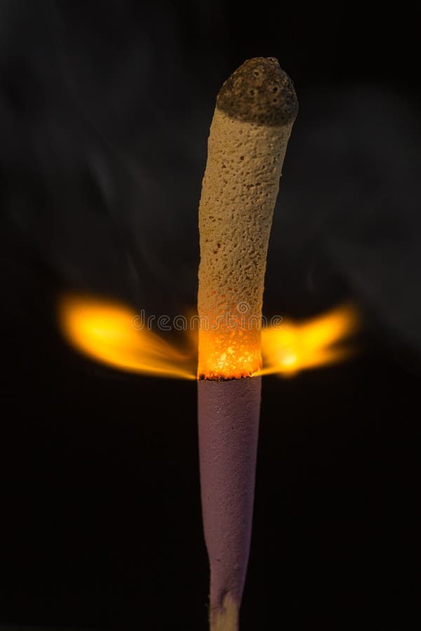 Match on a Black Background Stock Photo - Image of background, vibrant ...