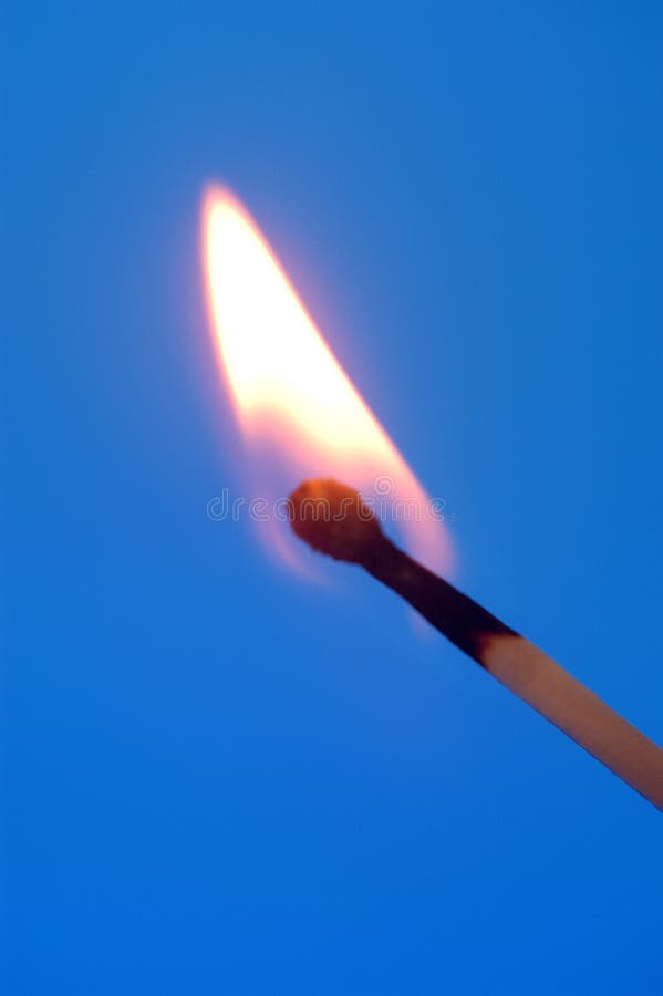 Match on blue background stock image. Image of blue - 104474435