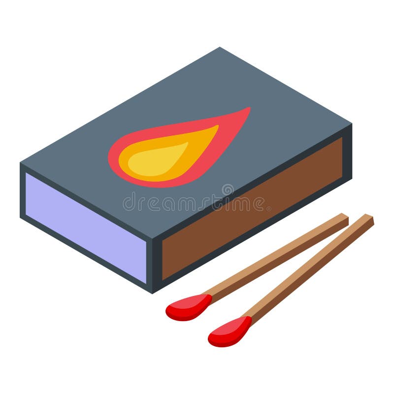 Match Box Icon Isometric Vector. Fire Stick Stock Vector - Illustration ...