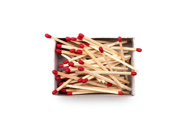 Match Stick in a Group Isolated Stock Image - Image of matchstick, used ...