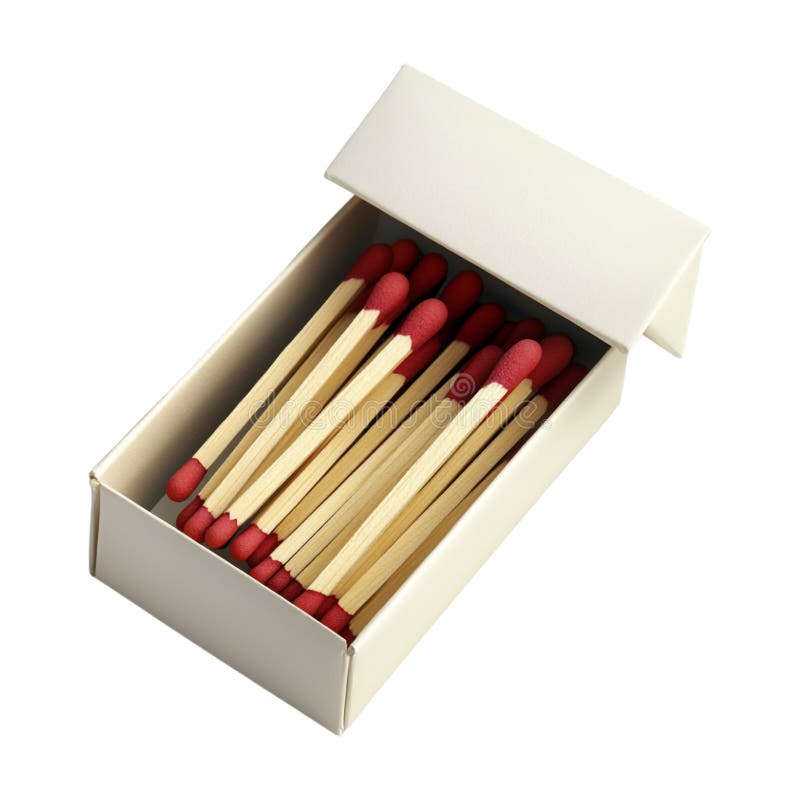 Match Box with Sticks in it on Transparent Background - Ai Generated ...