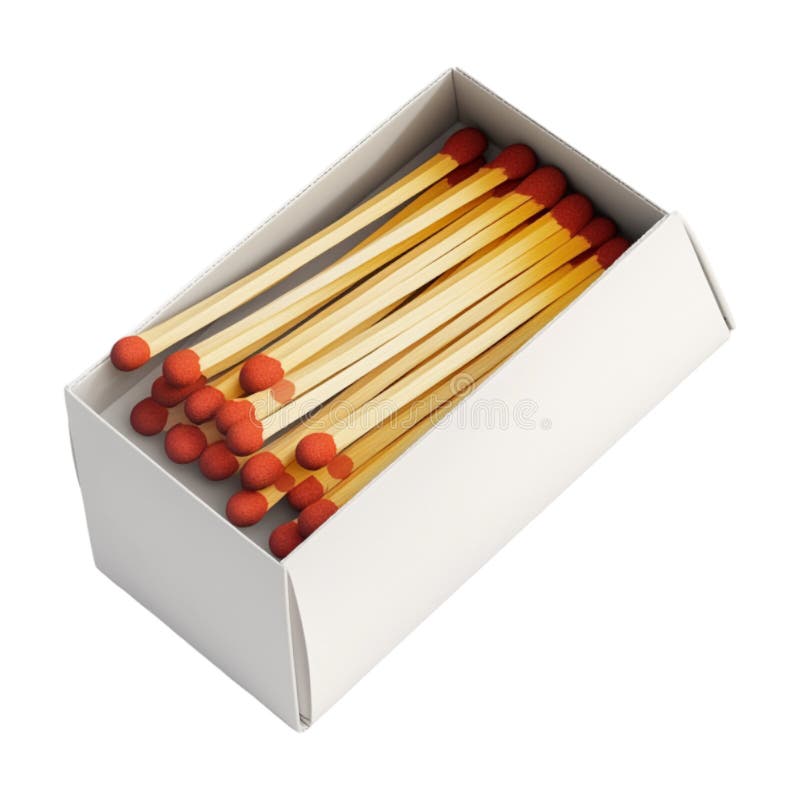 Match Box with Sticks in it on Transparent Background - Ai Generated ...