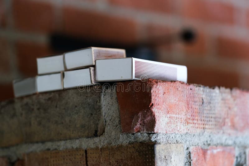Match boxes stock photo. Image of inside, tools, bricks - 361173614