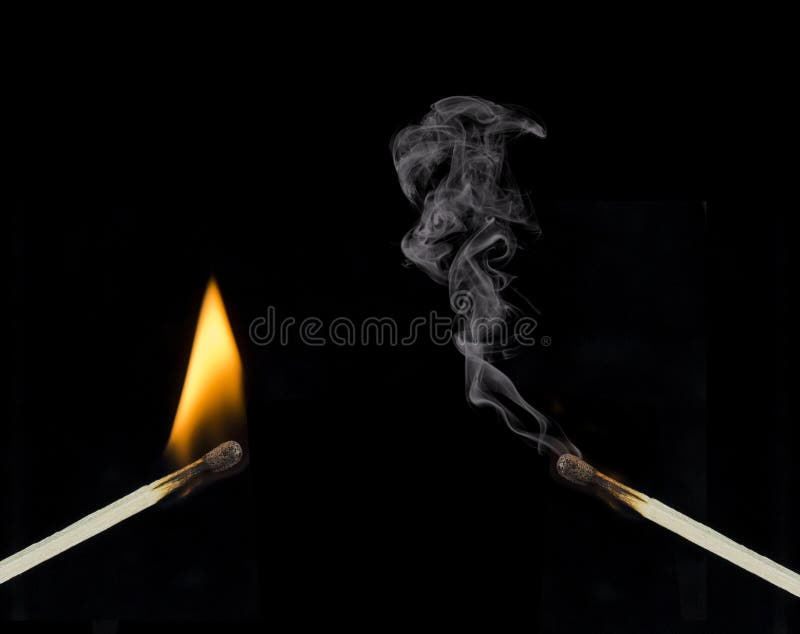 Match Burn Burned Lit Off and Smoke Stock Image - Image of structure ...