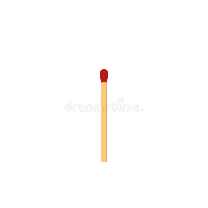 The Match . Danger Symbol and Flammable Object. Isolated Vector ...