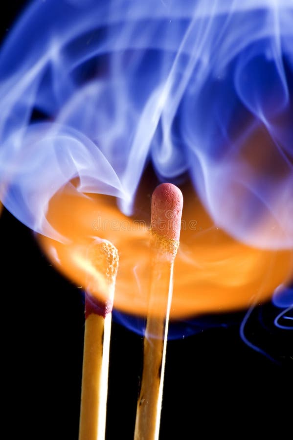 Match on fire close up stock image. Image of spooky, heat - 7869083