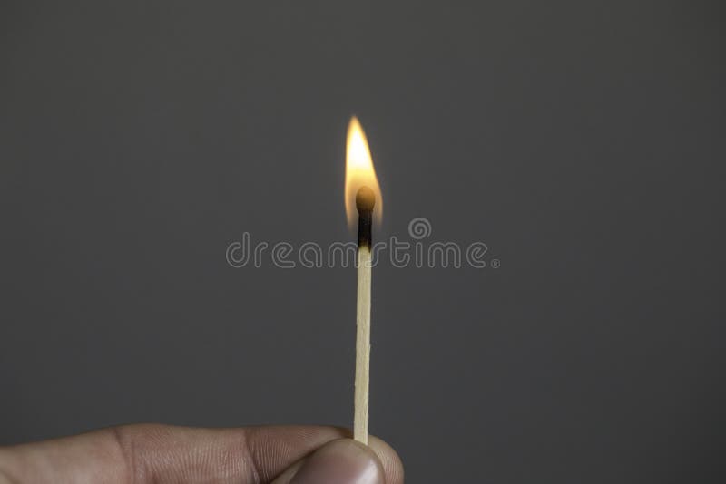 Match Burning Fire Flame in Hand Stock Image - Image of close, flame ...