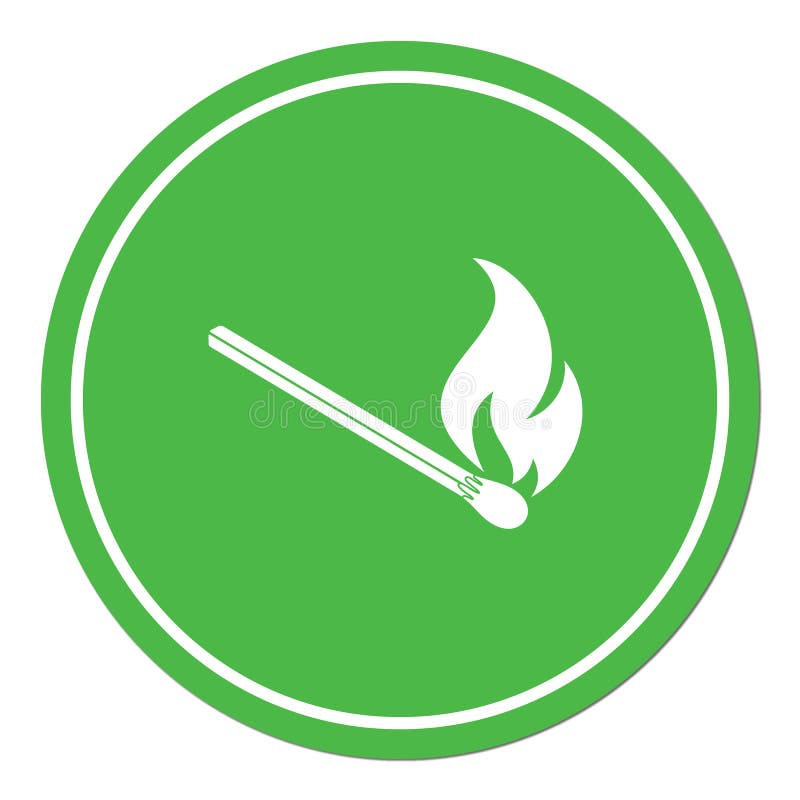 Match fire icon vector stock vector. Illustration of smoke - 90989677