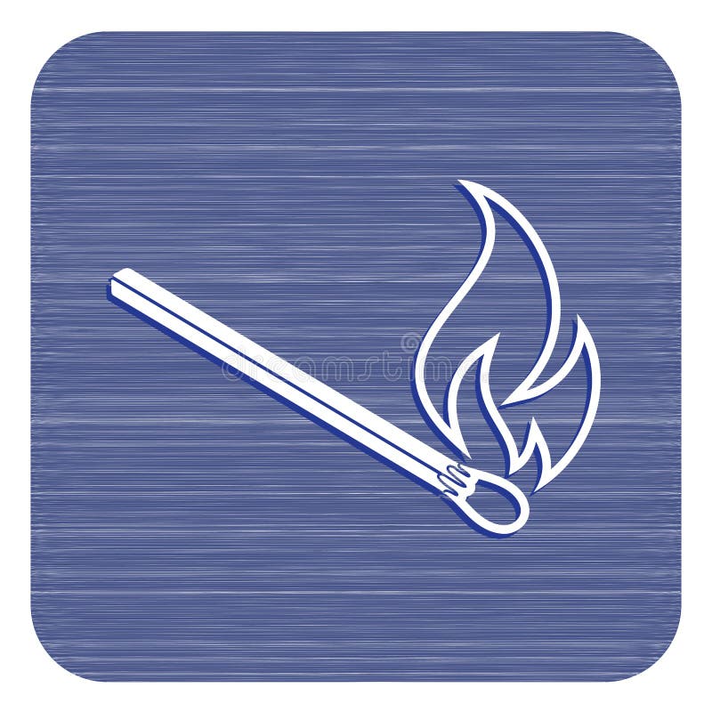 Match fire icon vector stock vector. Illustration of symbol - 110668436
