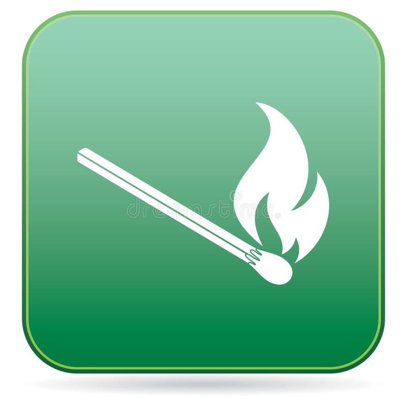 Match fire icon vector stock vector. Illustration of design - 123556613