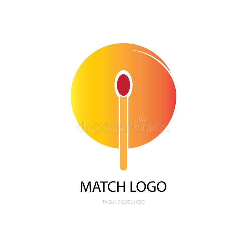 Match and fire logo vector stock vector. Illustration of power - 173584446
