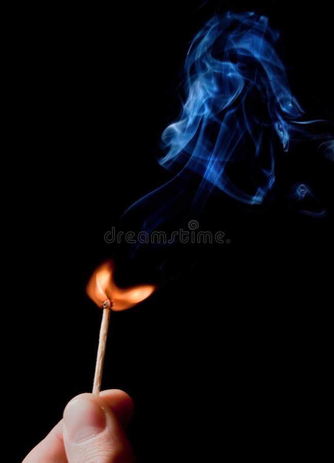 Match with a flame stock photo. Image of flame, orange - 8625522