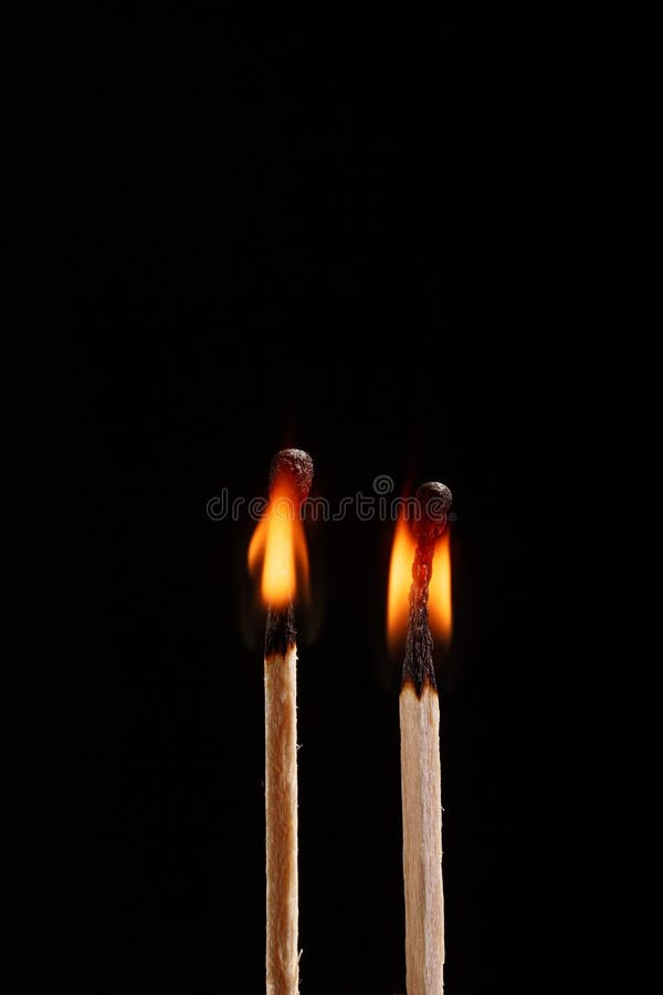 Match with the Flame Isolated Stock Photo - Image of concept, arson ...