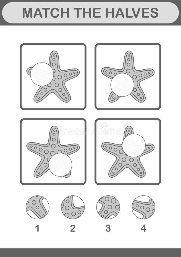 Match the Halves. Match Halves of Fruits. Educational Children Game ...