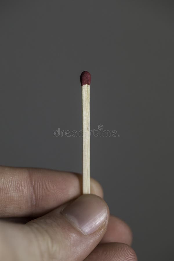 Match in Hand stock image. Image of black, material - 110589381