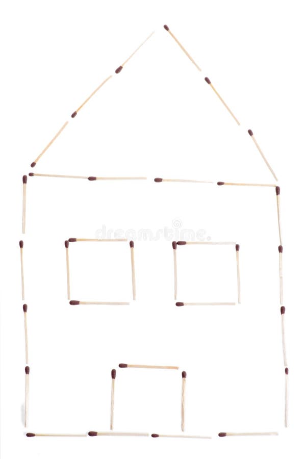 Match house stock image. Image of metaphor, conceptual - 23957125