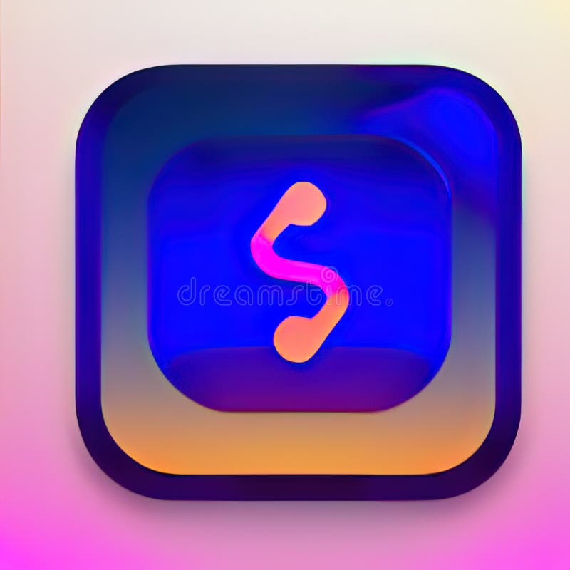 Match-3 Hybrid Software App Icon. Generative AI. Stock Photo - Image of ...