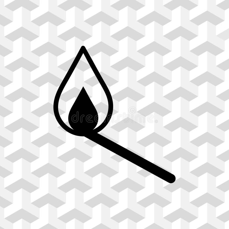 Match Icon, Vector Illustration. Flat Design Style Stock Vector ...