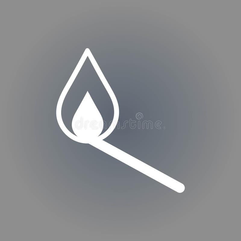 Match Icon, Vector Illustration. Flat Design Style Stock Vector ...