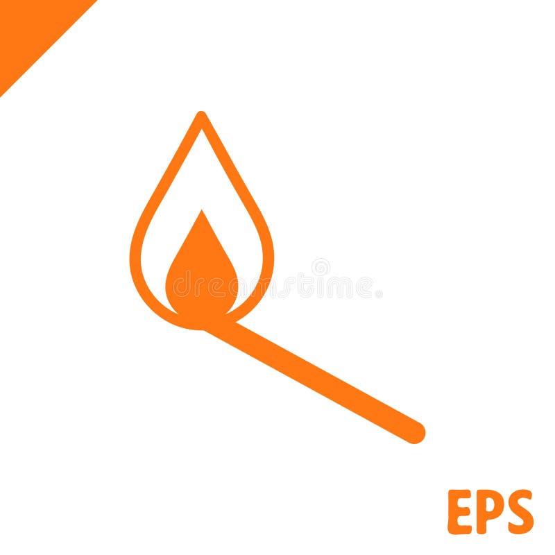 Match Icon, Vector Illustration. Flat Design Style Stock Vector ...