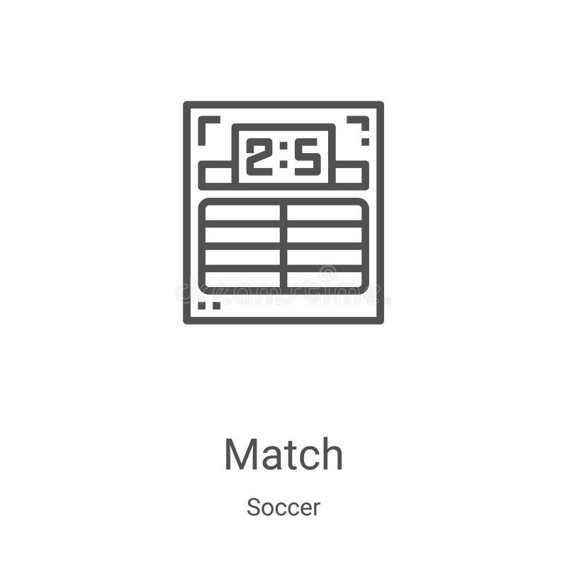 Match Icon Vector from Gaming Collection. Thin Line Match Outline Icon ...
