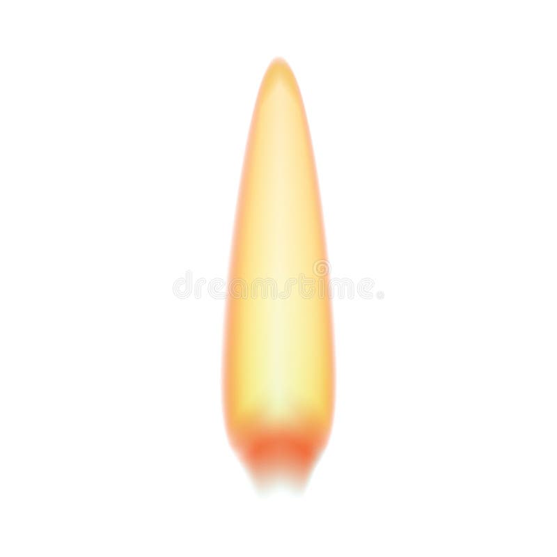 Match light. Flame of fire stock vector. Illustration of transparent ...