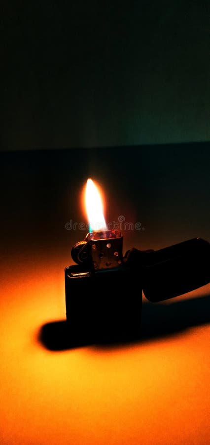 The Match Light that Illuminates the Dark Night Stock Photo - Image of ...