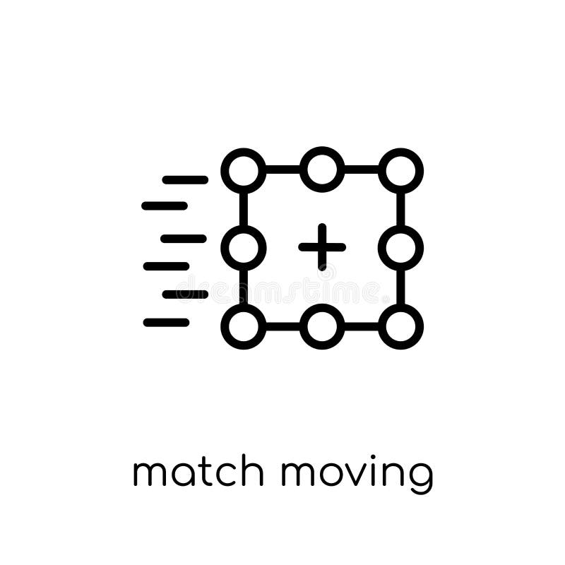 Match Moving Icon. Trendy Flat Vector Match Moving Icon on White Stock Vector - Illustration of ...