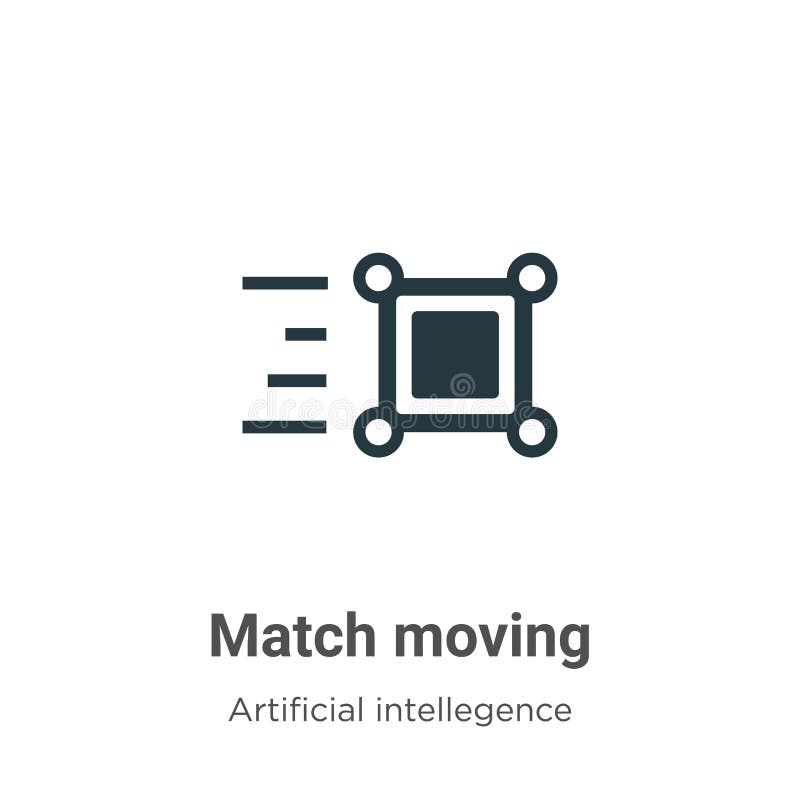 Match Moving Icon. Trendy Flat Vector Match Moving Icon on White Stock ...