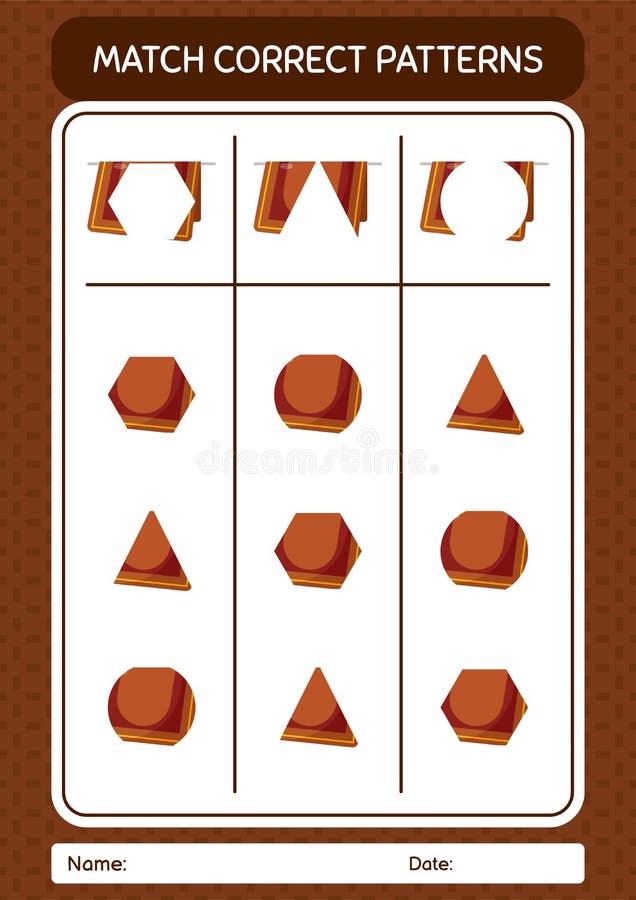 Match Pattern Game with Prayer Rug. Worksheet for Preschool Kids, Kids ...