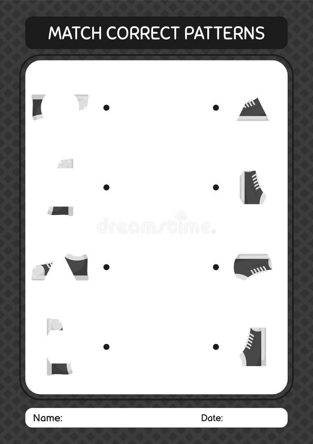 Shoes Activity Sheet Stock Illustrations – 353 Shoes Activity Sheet ...