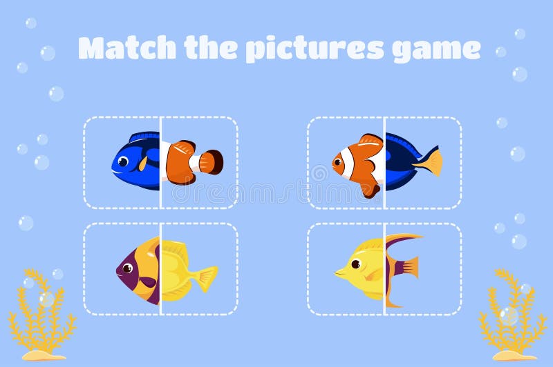 Match the pictures game stock vector. Illustration of play - 315497318