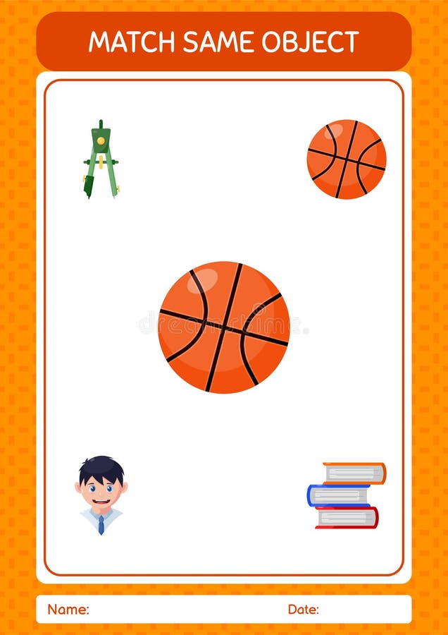 Same Object Game Basketball Stock Illustrations – 10 Same Object Game ...