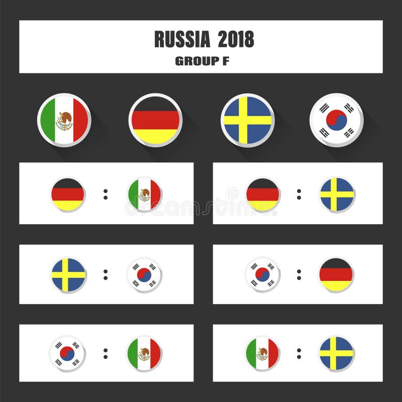 Match Schedule, 2018 Final Draw Results Table, Flags of Countries ...