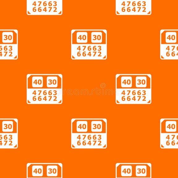 Match Score Board Pattern Vector Orange Stock Vector - Illustration of ...