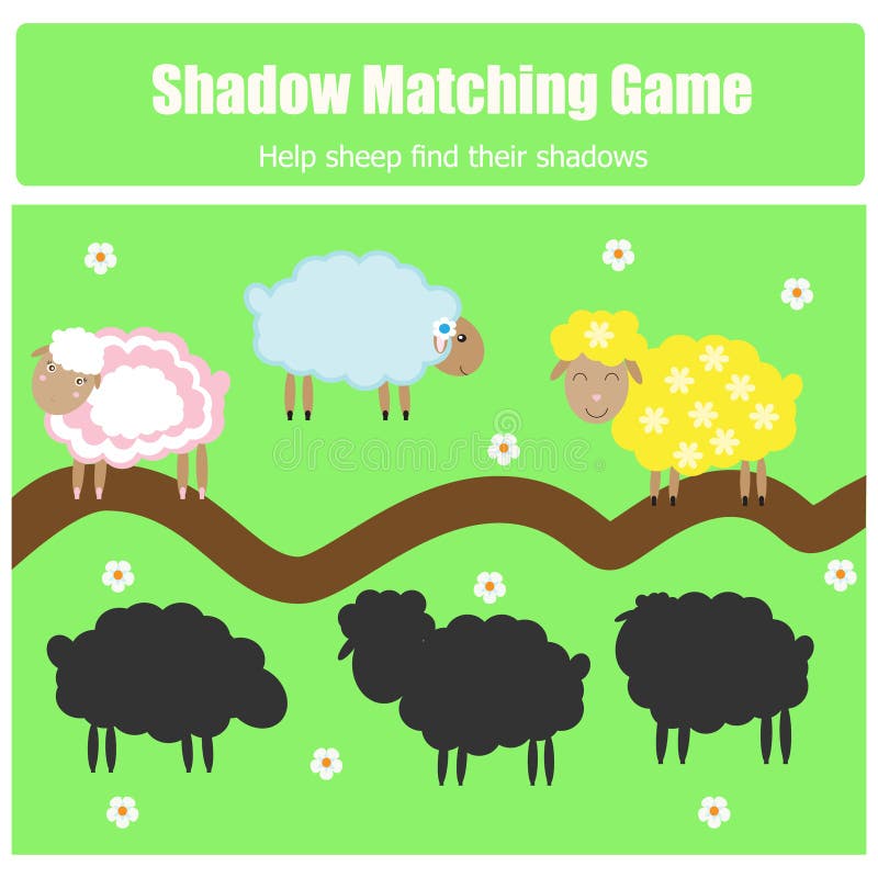 Match the Shadow Children Game, Find the Correct Shadow Kids Activity ...