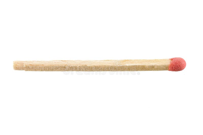 Match Stick Close-up Isolated on a White Background Stock Image - Image ...