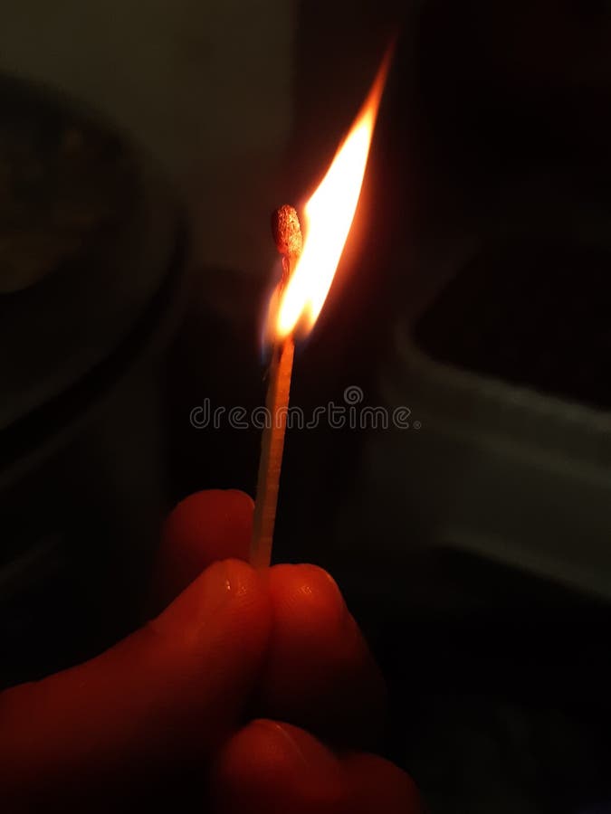 Match fire stock photo. Image of ignition, burning, flame - 131656616