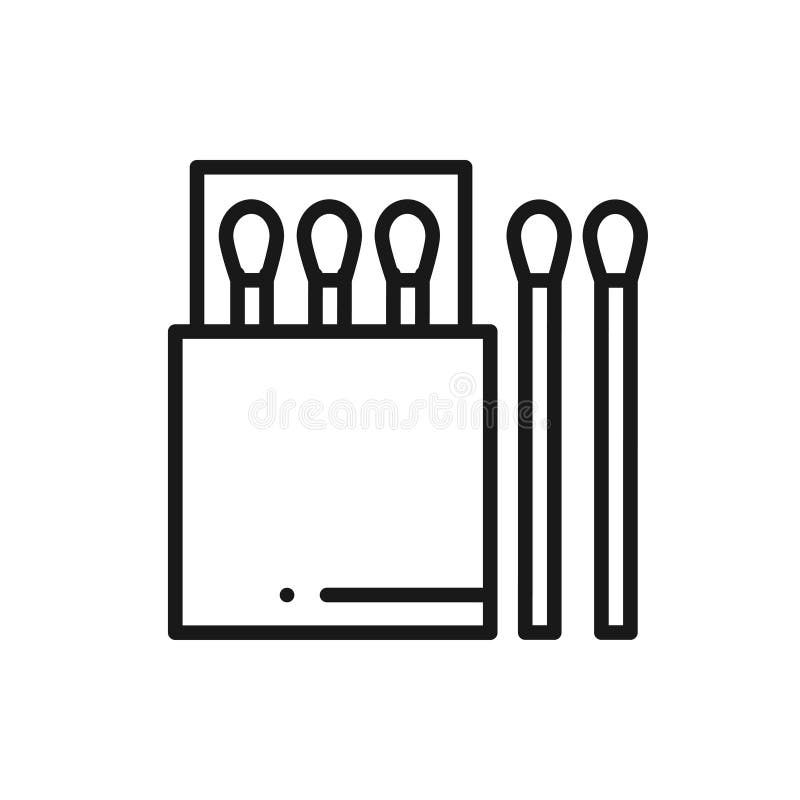 Match Stick Line Icon. Campfire Sign and Symbol. Matches. Stock Vector ...