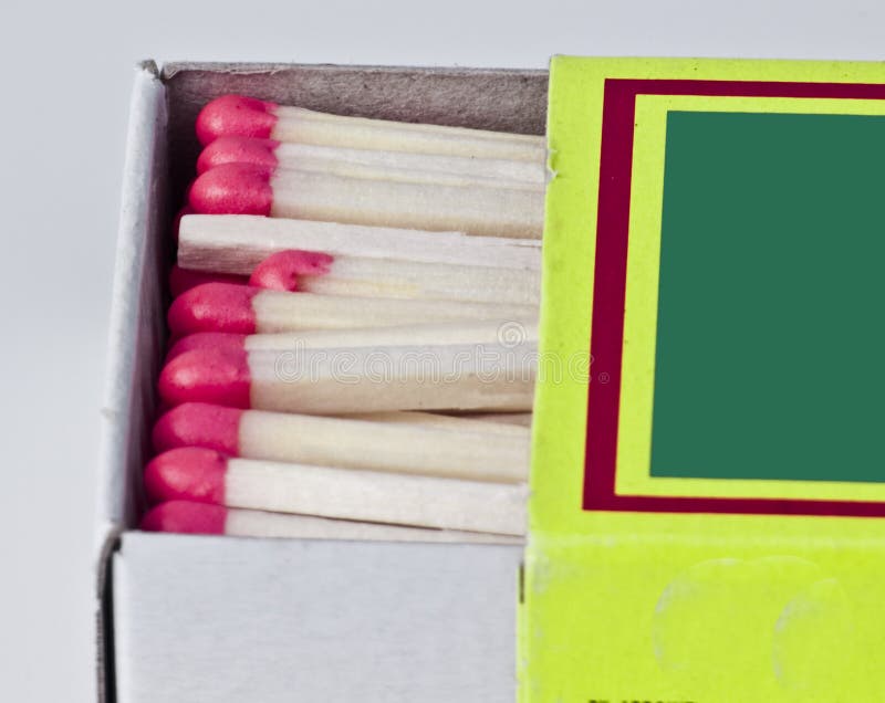 Match sticks in box stock image. Image of space, isolated - 54141879