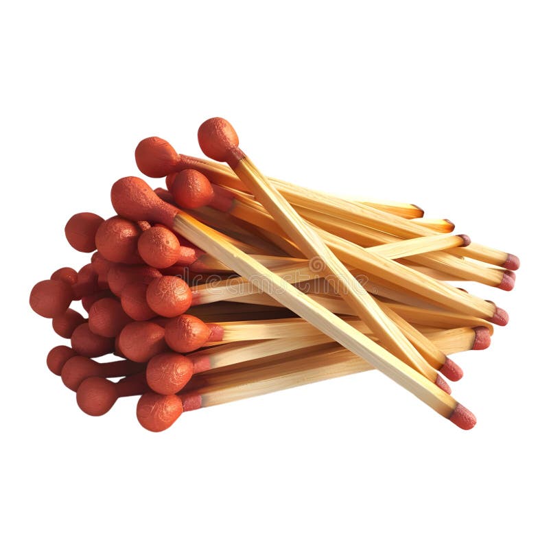 Match Sticks on Transparent Background - Ai Generated Stock ...