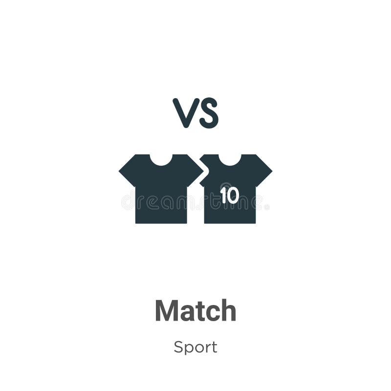 Match Vector Icon On White Background. Flat Vector Match Icon Symbol ...