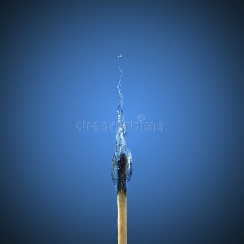 Match with water stock photo. Image of fake, drop, close - 46903102