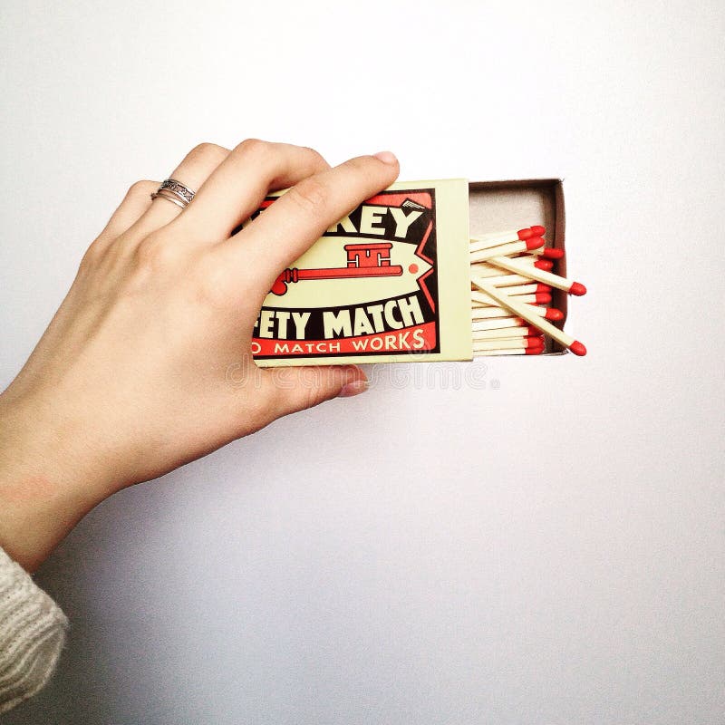 Match works editorial stock image. Image of hand, easy - 53835139