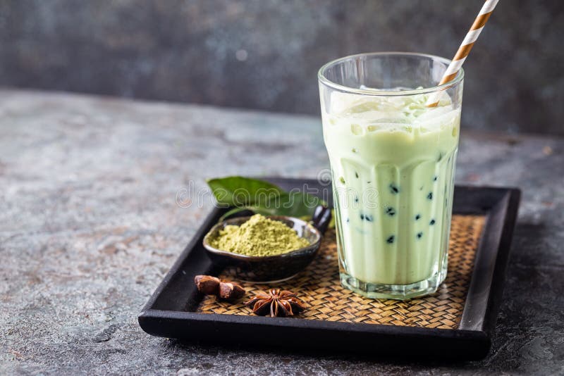 Matcha bubble tea stock image. Image of milky, matcha - 169880147